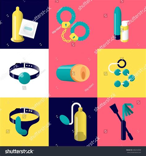 Sex Toys Vector Set Stock Vector Royalty Free 480254998 Shutterstock