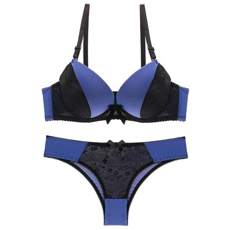 Artdewred Classic Bra Panties Set Push Up Brassiere Thick Underwear Set