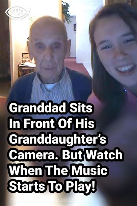 Granddad Sits In Front Of His Granddaughters Camera But Watch When