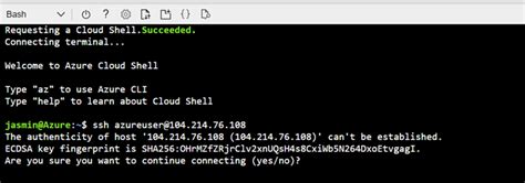 create ssh key pair in microsoft azure and add it to ubuntu server