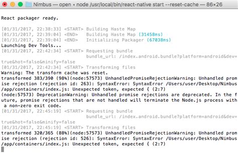 react native error on android stack overflow