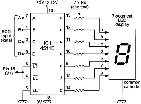 Bcd To 7 Segment Display Using Ic 7447 Circuit Diagram Wiring Flow Schema