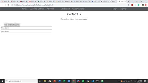 html how can i move both of my input text fields into