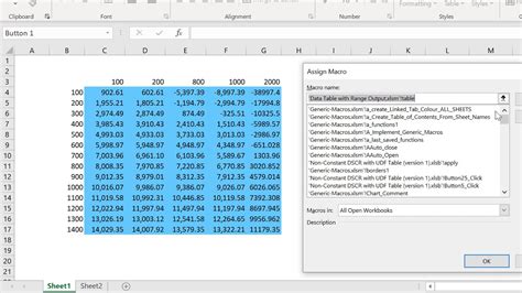 vba stuff in the context of creating more efficient data tables from a