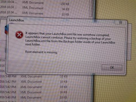 corrupt xml file troubleshooting launchbox community forums