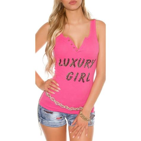 Sexy Damen Feinripp Tanktop Mit Knopfleiste Vorne 14 95