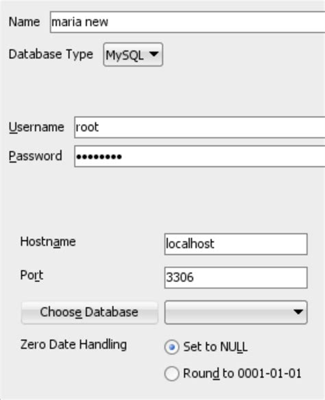 mariadb how to make connection to maria db docker image