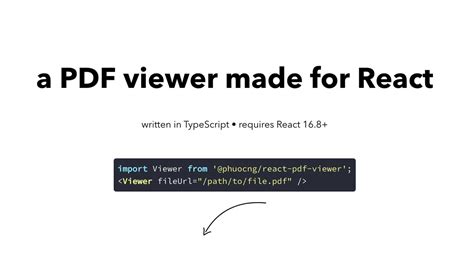 a react component to view a pdf document