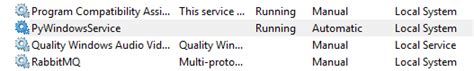 pywinservice running a simple python script as a windows