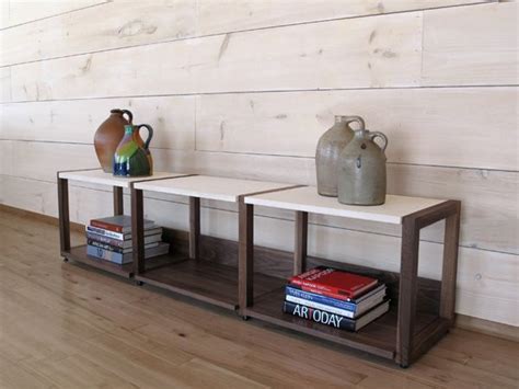 Strata Solid Wood Shelving System Multiple Configurations Modular