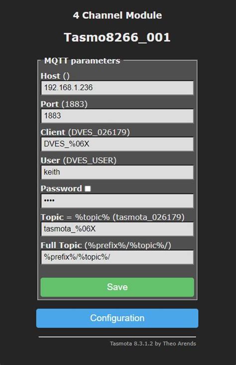 mosquitto mqtt tasmota configuration home assistant community