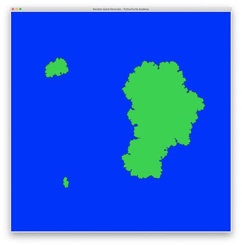 random island generator with python turtle learn python