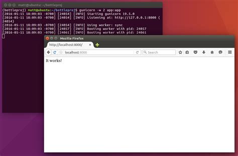 configuring python bottle and gunicorn for development on ubuntu hot