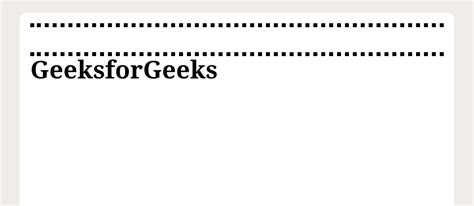 css border top style property geeksforgeeks