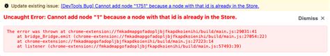 [devtools bug] cannot add node 1751 because a node with that id is