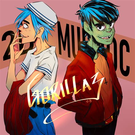 Artstation Gorillaz [murdoc 2d]