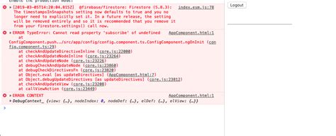 angular angularfire2 cannot read property subscribe of undefined