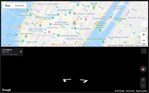 javascript streetview gives blackbox with navbuttons no street image