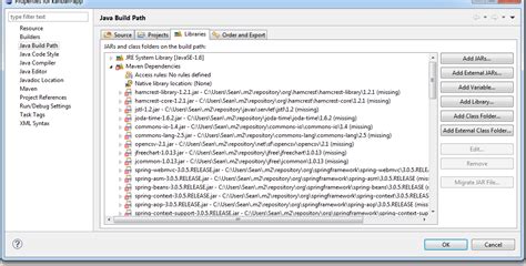 java maven eclipse add on missing jar files stack