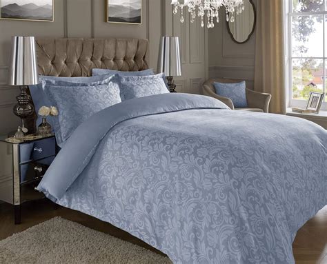 Luxury 600tc Thread Count Jacquard Duvet Cover Set Super Soft Cotton
