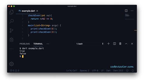 different examples to create dart functions codevscolor