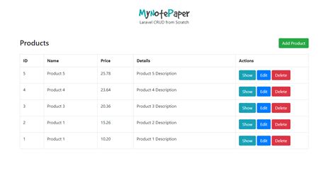laravel 5 8 crud create read update delete from scratch