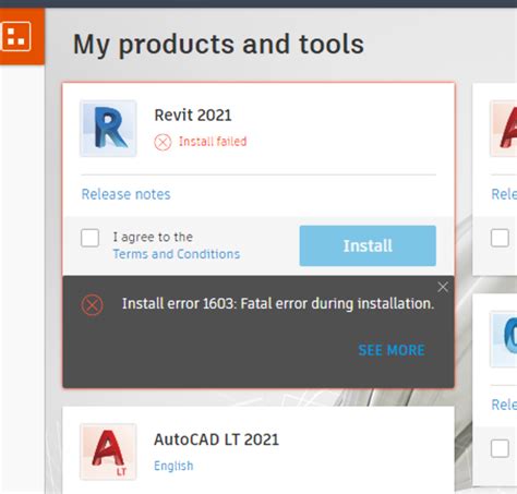 installation unvollständig einige produkte konnten nicht installiert