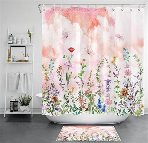Elevate Your Bathroom Oasis With A Botanical Shower Curtain Set