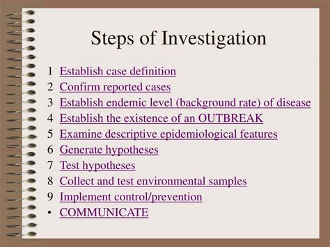 Ppt Principles Of Disease Outbreak Investigation Powerpoint