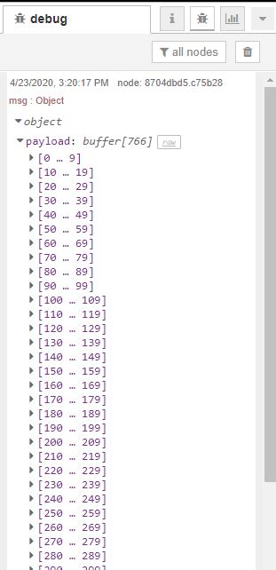 converting buffer object to csv or string general node red forum