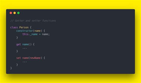 javascript es6 cheatsheet — getter and setter functions by mihai