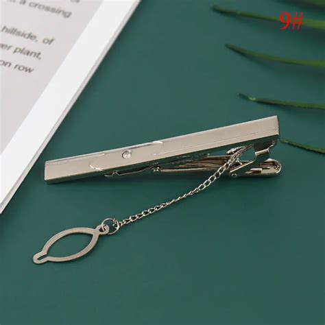 Amango Hhh 1pc New Men Silver Necktie Tie Clip Stainless Steel Plain