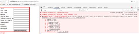 javascript angular js application shows syntax error stack overflow