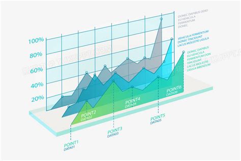 3d立体图表折线对比图ppt元素png图片素材下载 图表png 熊猫办公