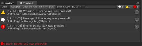 insalubre escala continuar unity print to console peso declaración avance