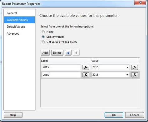dynamically refresh ssrs report date parameters