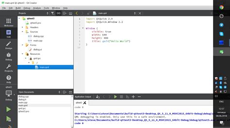 qt how to open qml file in design mode stack overflow