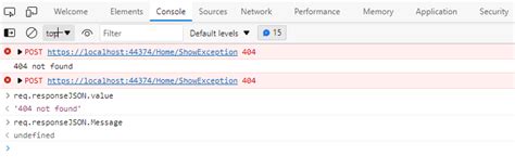 jquery ajax error show exception response message stack overflow