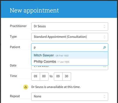 tour appointments practice management software cliniko