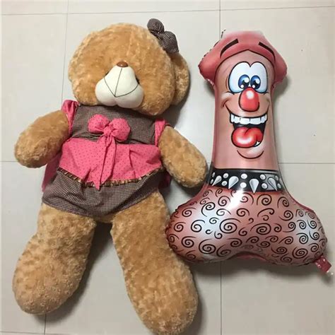 50 80cm Inflatable Penis Spoof Aluminum Floated Balloon Bachelorette