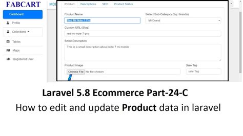 laravel 5 8 ecommerce part 24 c how to edit and update product data