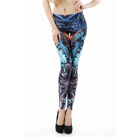 New Arrival Women Girls 3d Printed Leggings Machine Woman Leggins