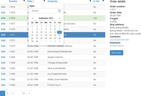 mvc how to add column separator in grid created by using grid