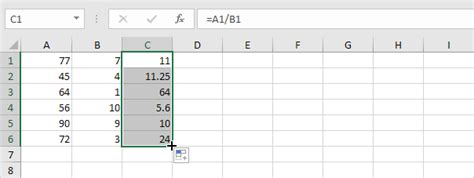 how to division formula in excel excel examples