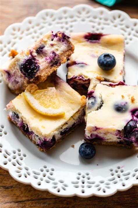 Lemon Blueberry Cheesecake Bars Sallys Baking Addiction
