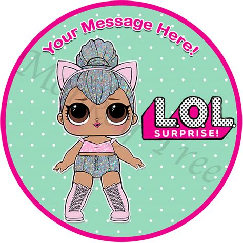 Lol Surprise Doll Edible Cake Image Can Be Personalised The