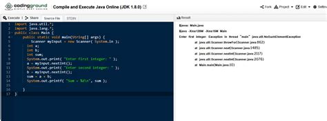 java getting input value from user in jdk 1 8 0 compiler stack overflow