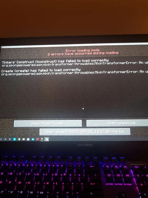 mods have failed to load correctly[java] r minecrafthelp