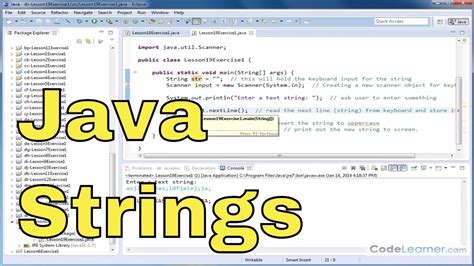 learn java exercise 19x reading strings from the keyboard youtube