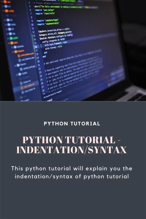 python tutorial indentation syntax syntax tutorial python